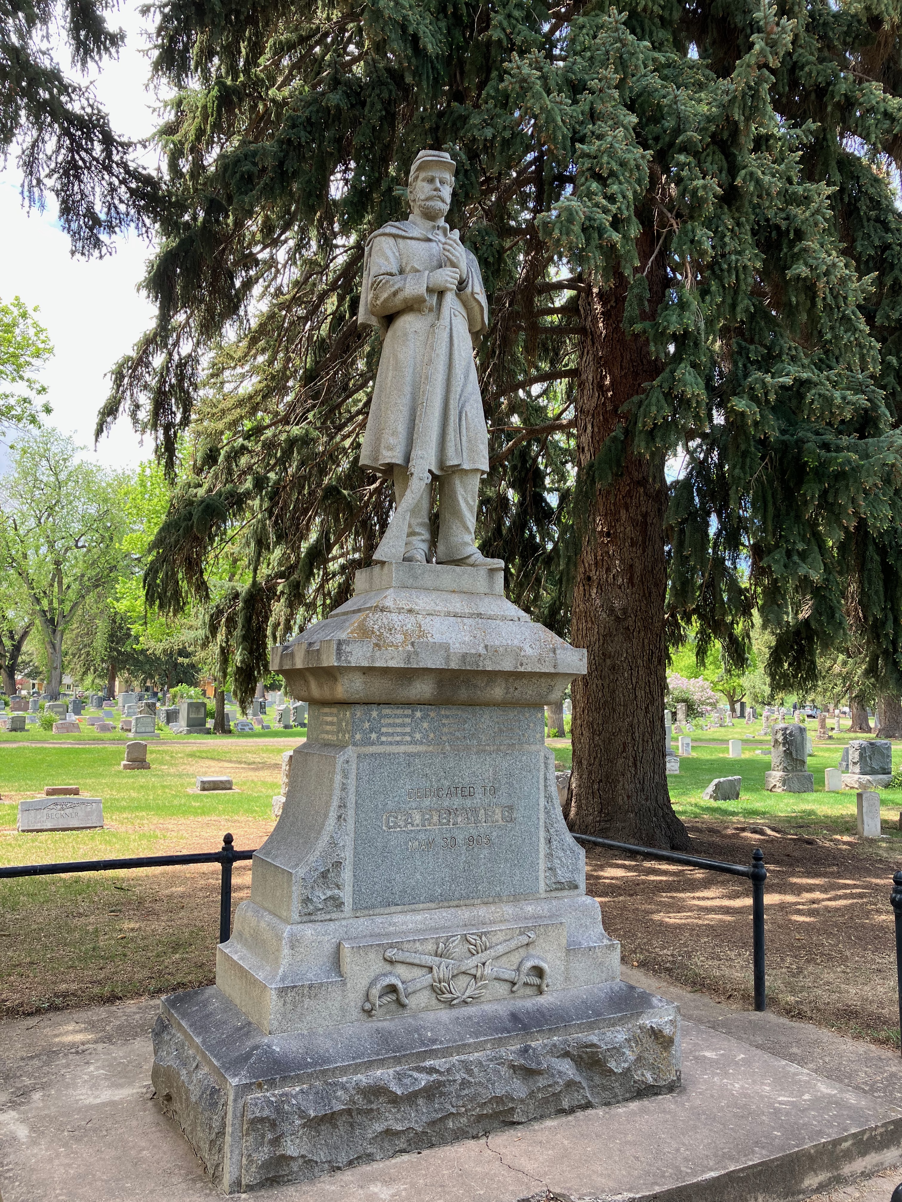 Grandview Cemetery G.A.R. Soldier's Monument, Fort Collins, CO - Civil ...